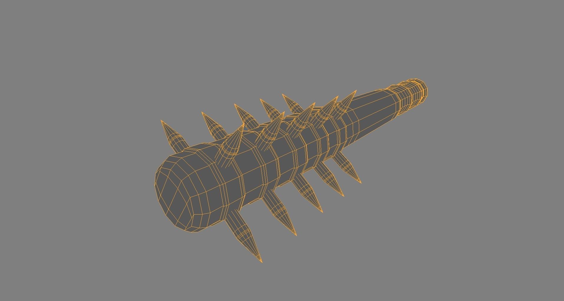 3D model Spiked medieval war club VR / AR / low-poly | CGTrader