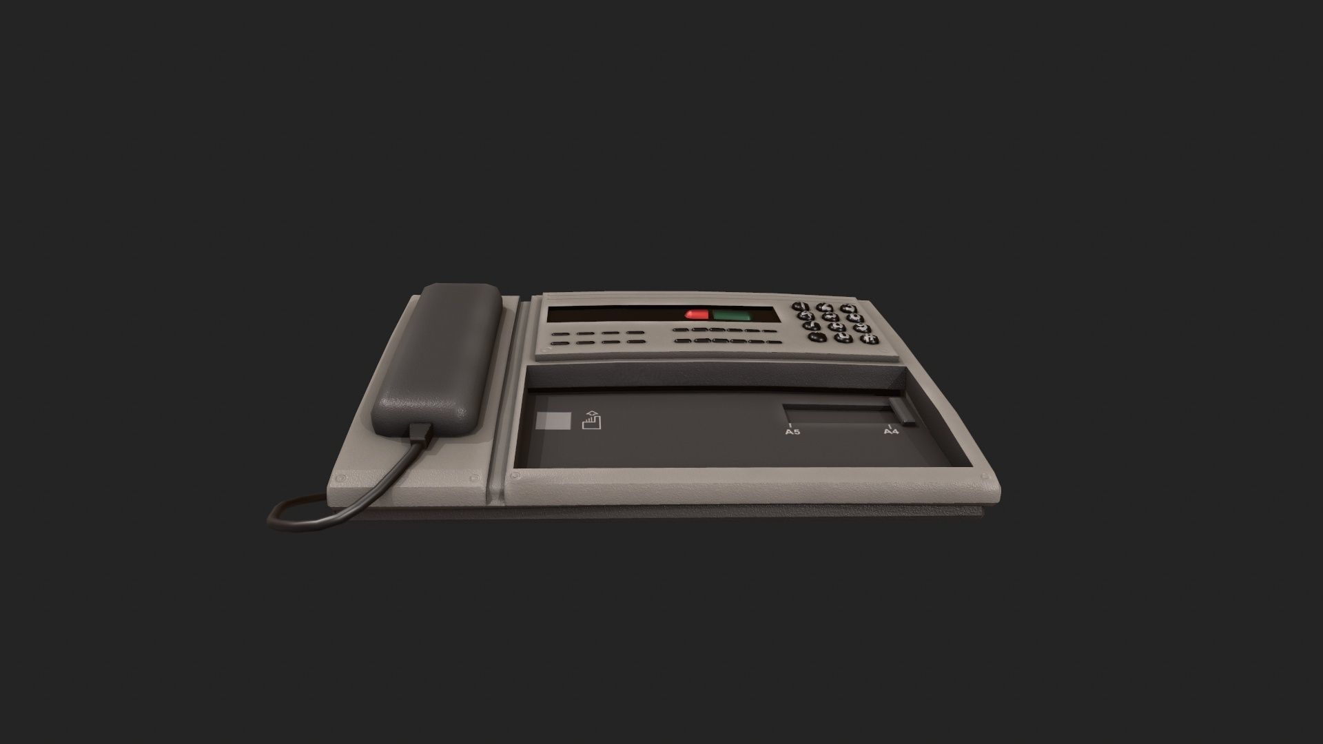 3D model Stylized Fax Machine VR / AR / low-poly | CGTrader