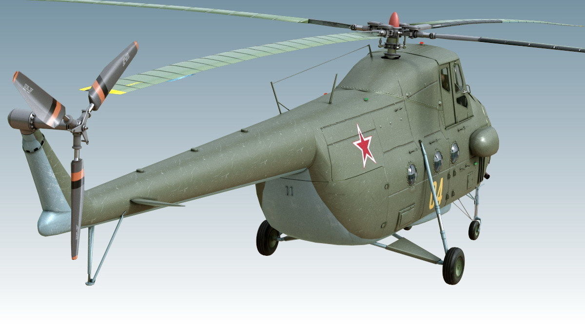 Mil Mi-4 3D model animated | CGTrader