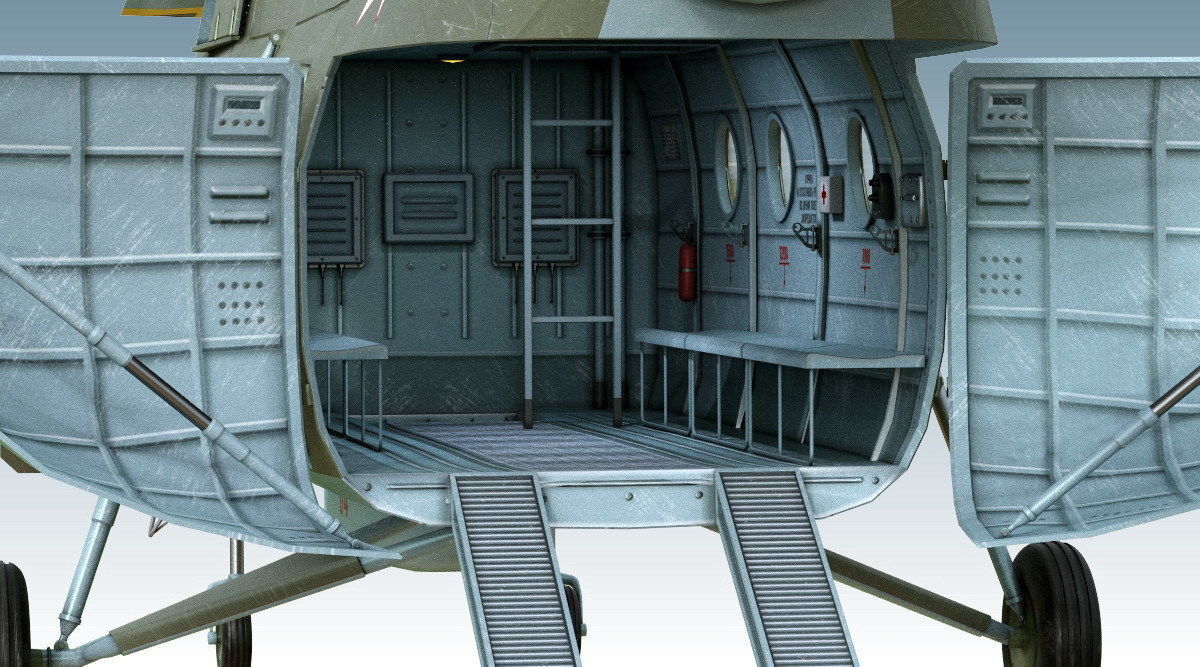 Mil Mi-4 3D model animated | CGTrader