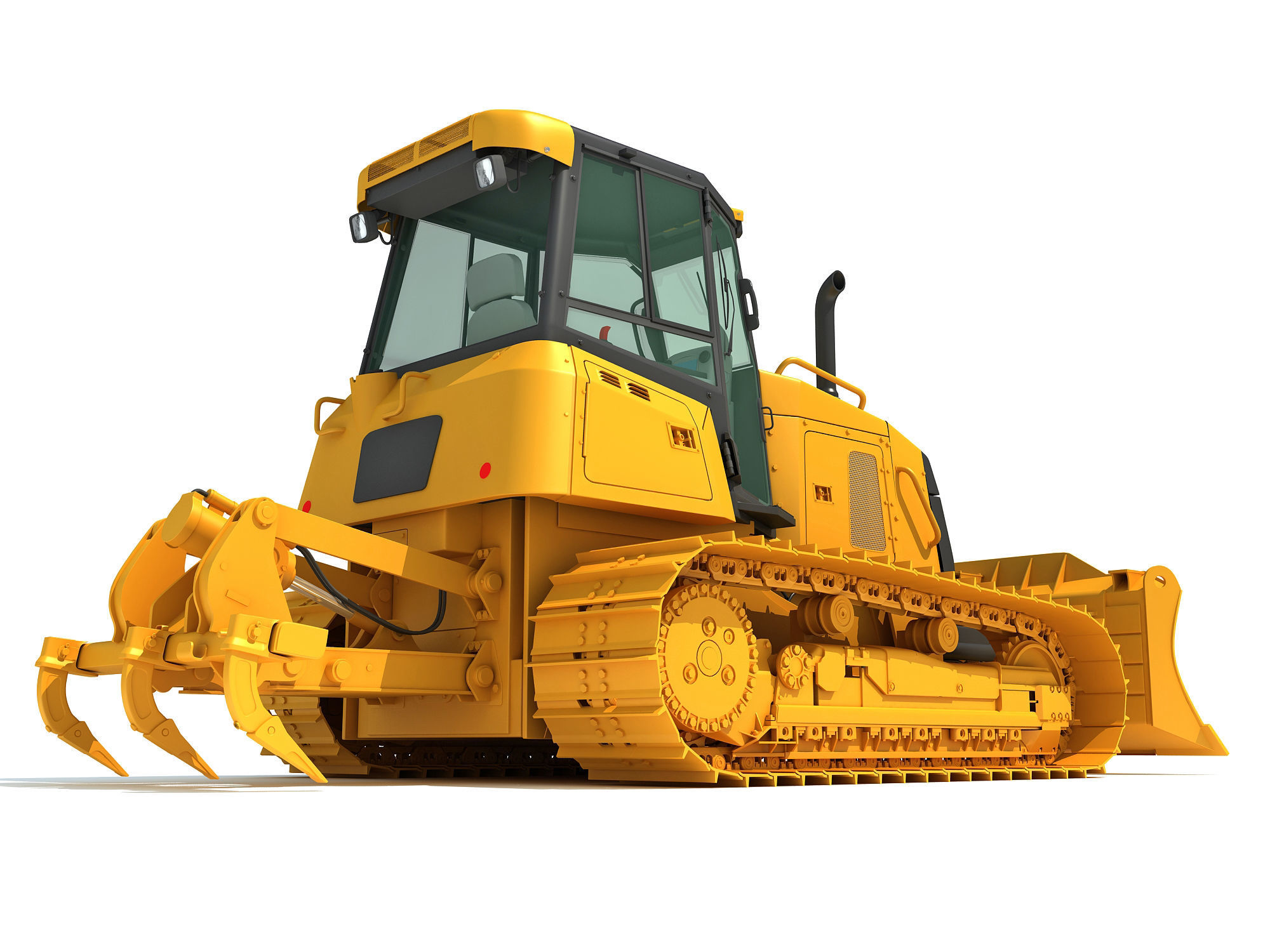 Bulldozer Construction Dozer 3D model | CGTrader