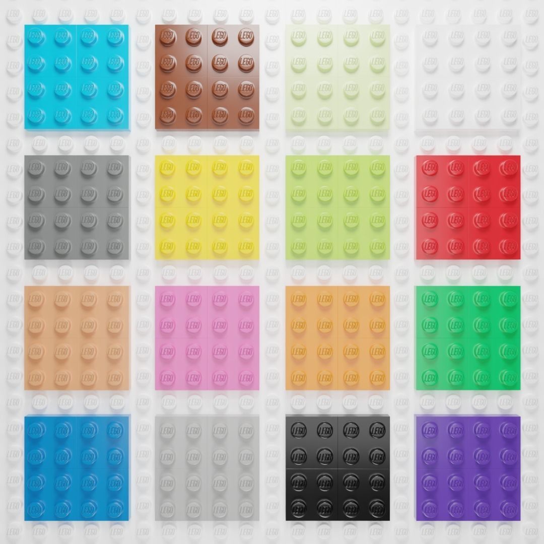 LEGO bricks collection - 35 pieces 3D model | CGTrader