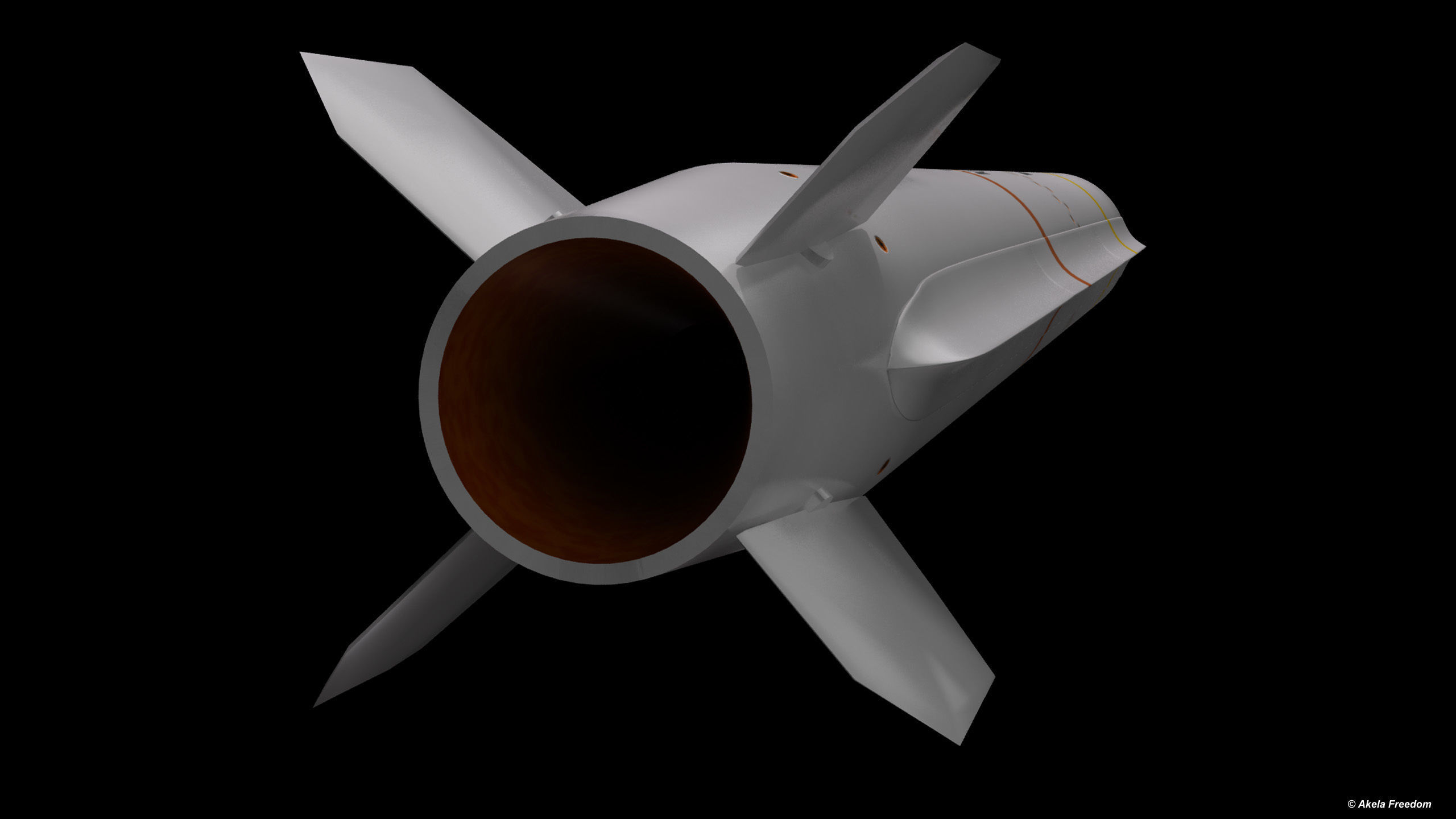 AARGM-ER Missile 3D model animated | CGTrader