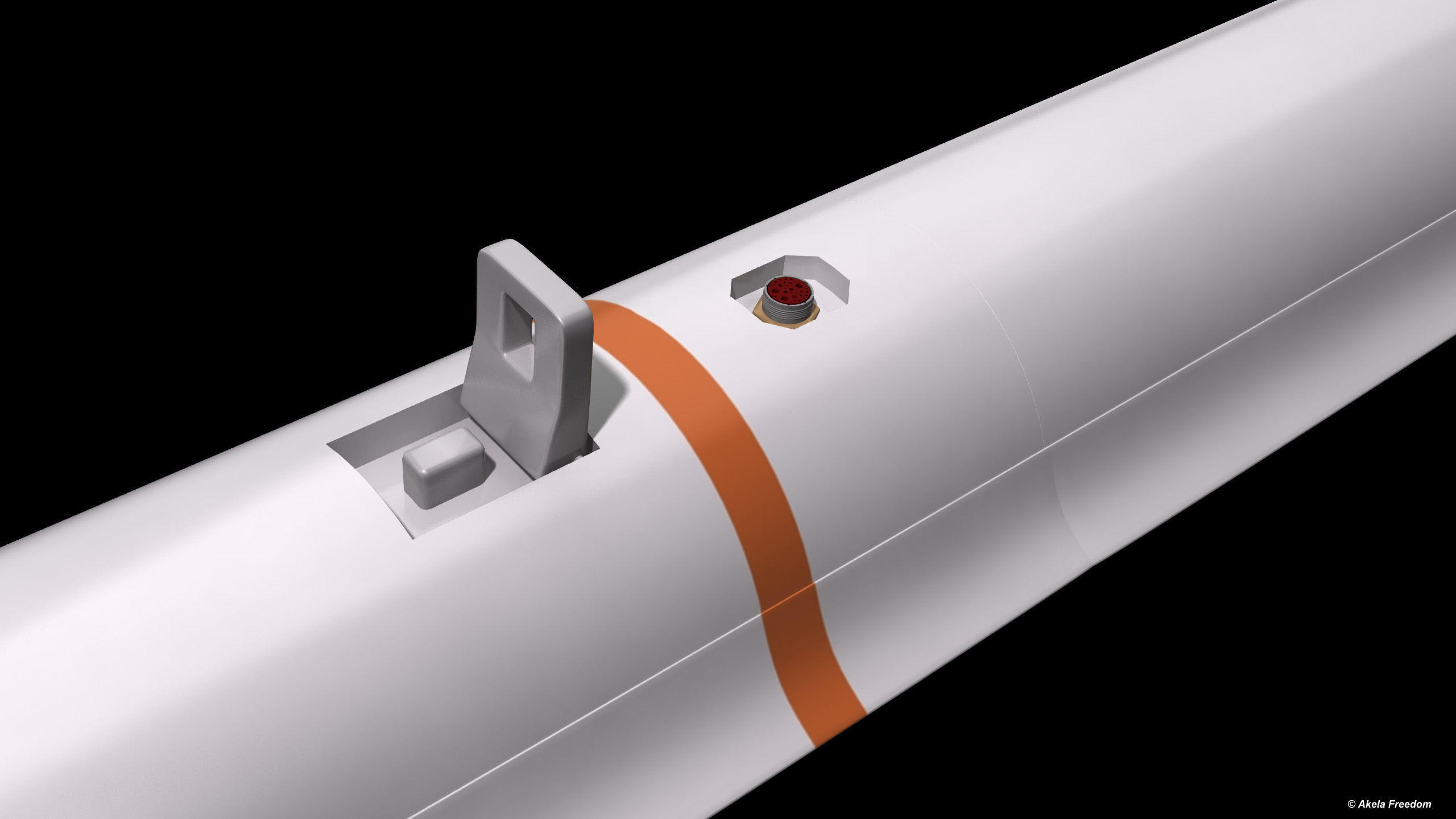 AARGM-ER Missile 3D model animated | CGTrader