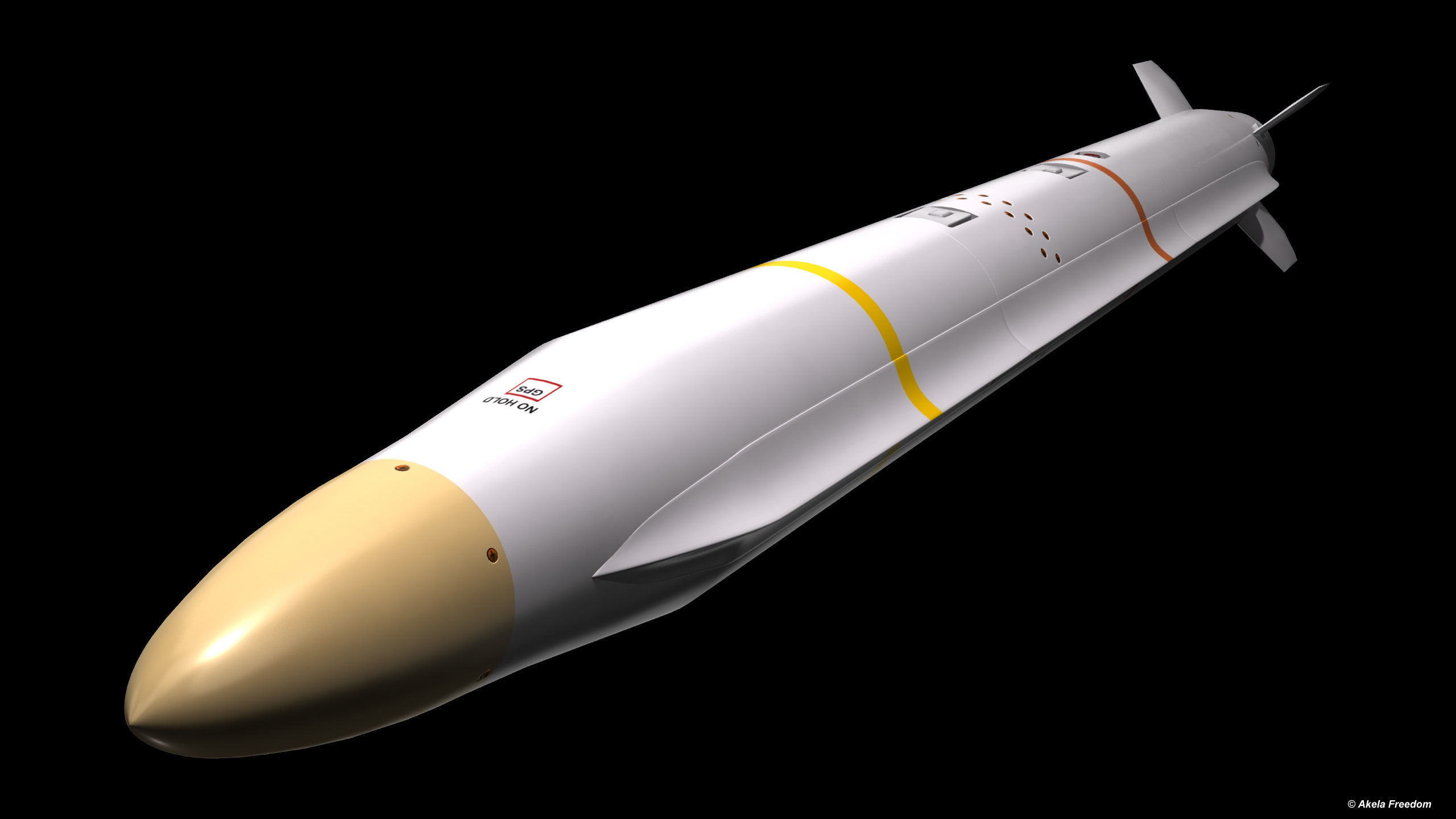 AARGM-ER Missile 3D model animated | CGTrader