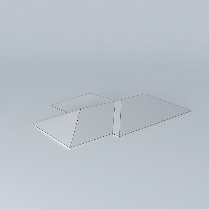 two triangles free 3D model | CGTrader