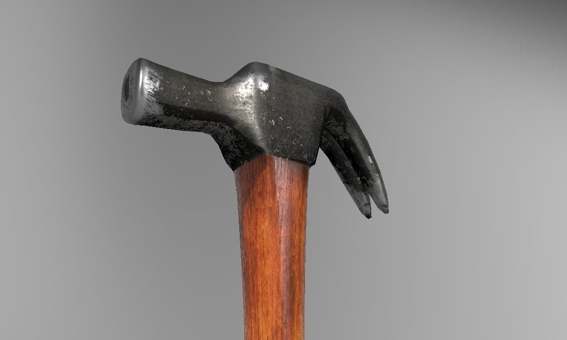 3D model Hammer Low Poly | CGTrader