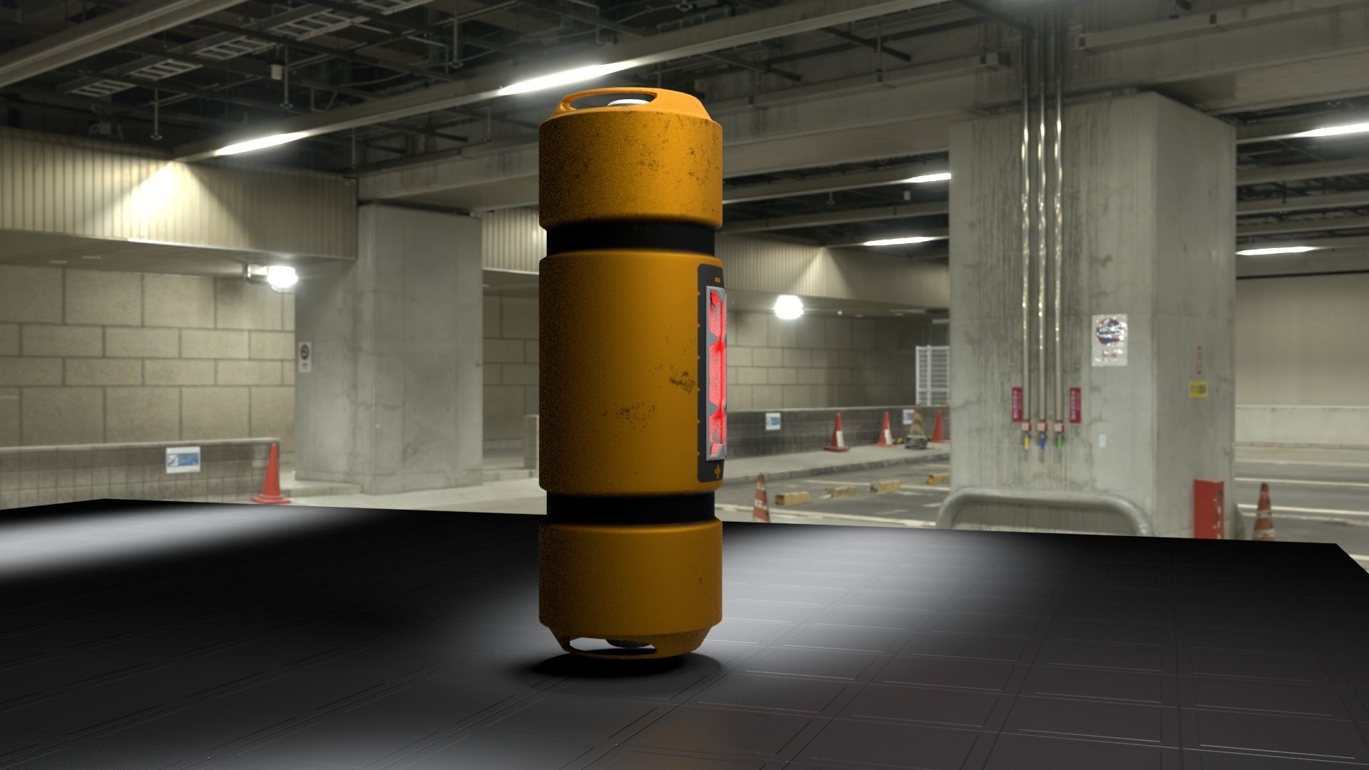 3D model Monster Inc Energy tank VR / AR / low-poly | CGTrader