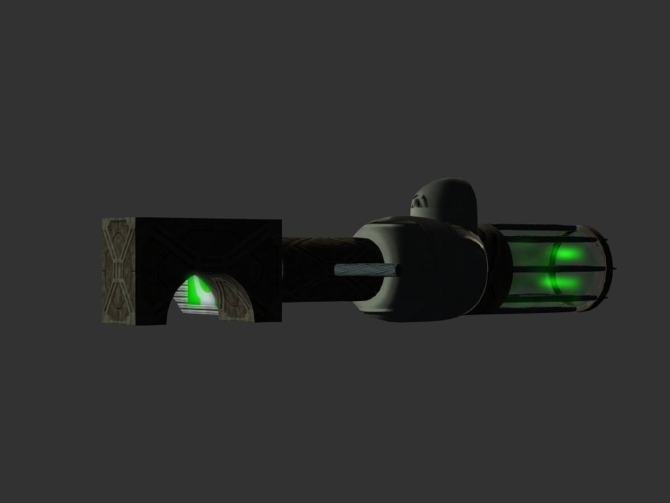 3D model Green Eye Cyclops Laser Cannon VR / AR / low-poly | CGTrader