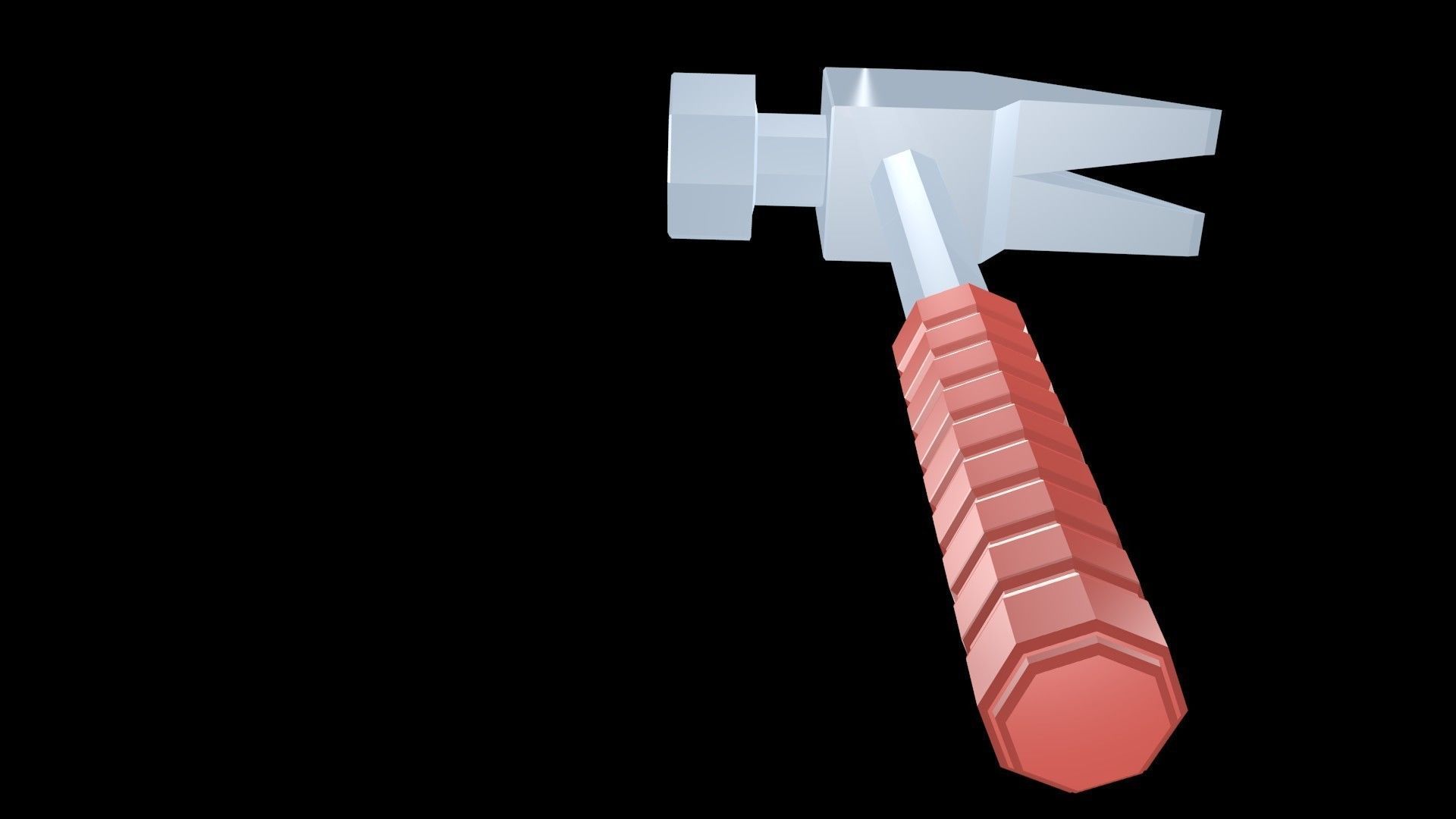 3D model Low poly hammer 5 VR / AR / low-poly | CGTrader