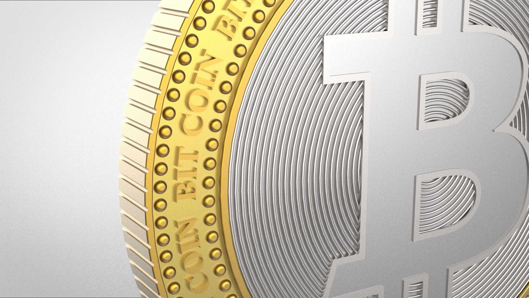 bit coin 3D model | CGTrader