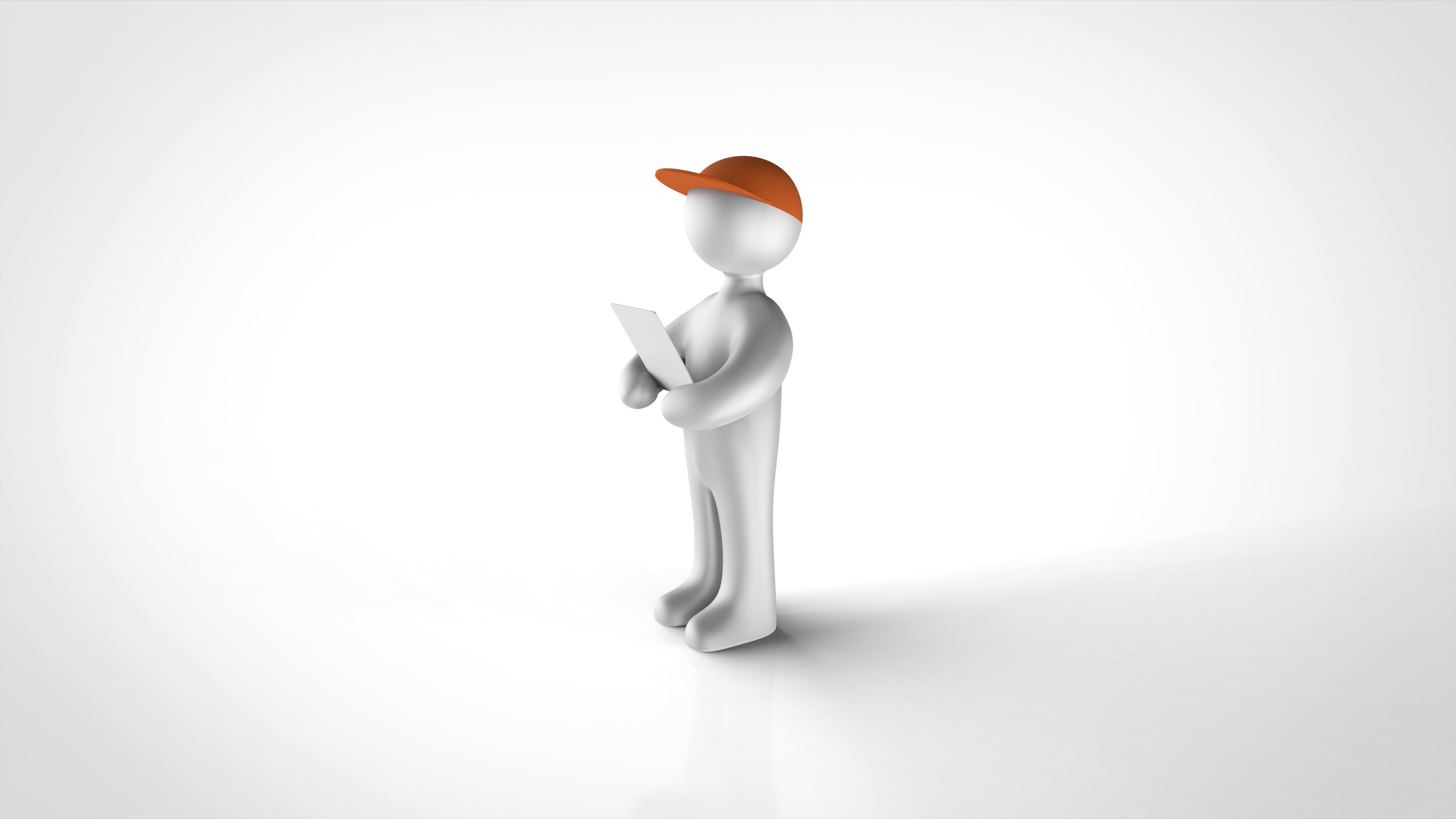 inspector man holding document 3D model | CGTrader