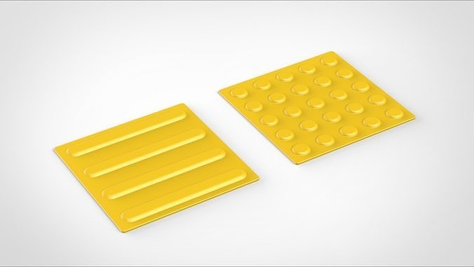 tile for blind people 3D model | CGTrader