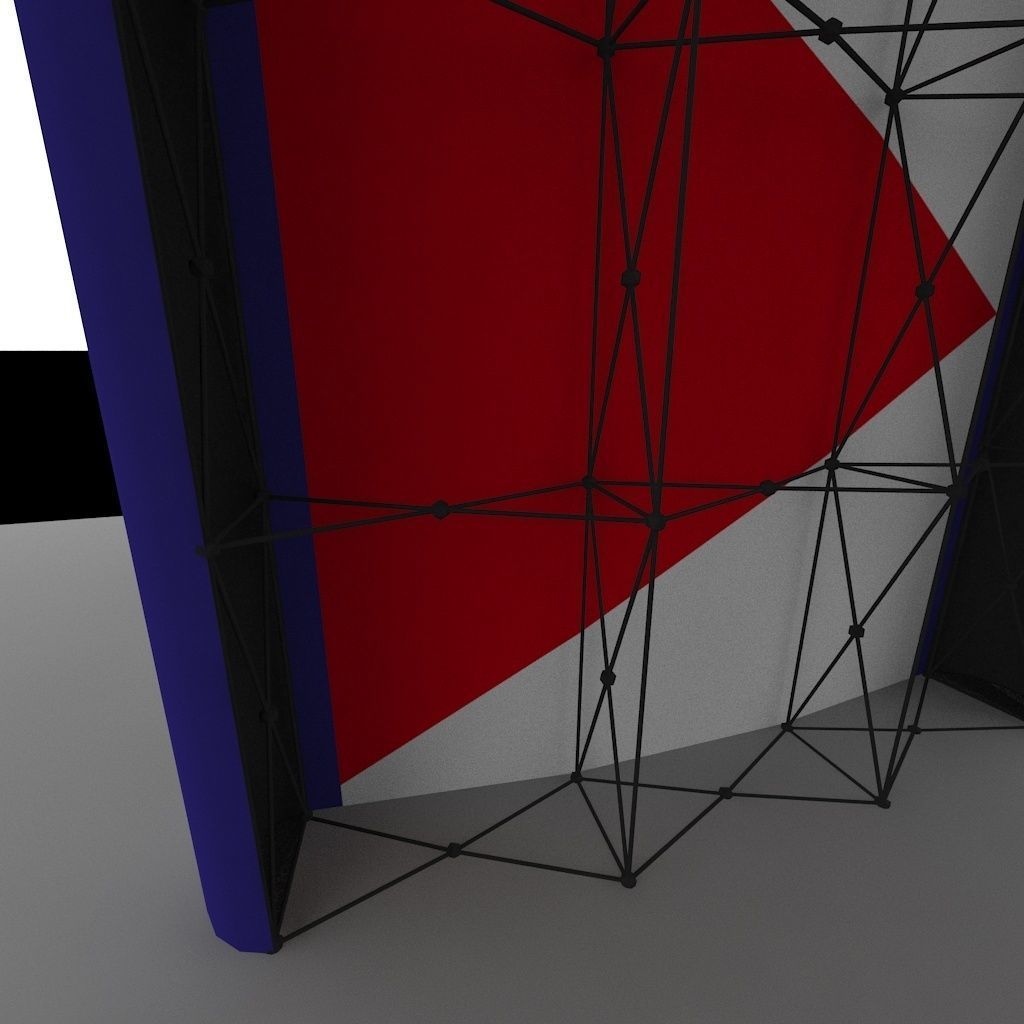 3D model Banner Wall Display VR / AR / low-poly | CGTrader