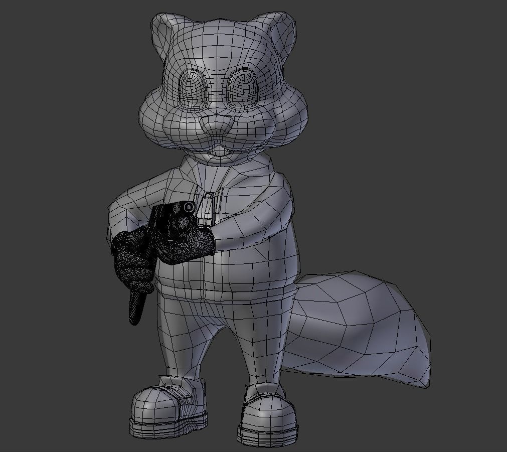 Conker the Squirrel with a Shotgun free 3D model 3D printable | CGTrader