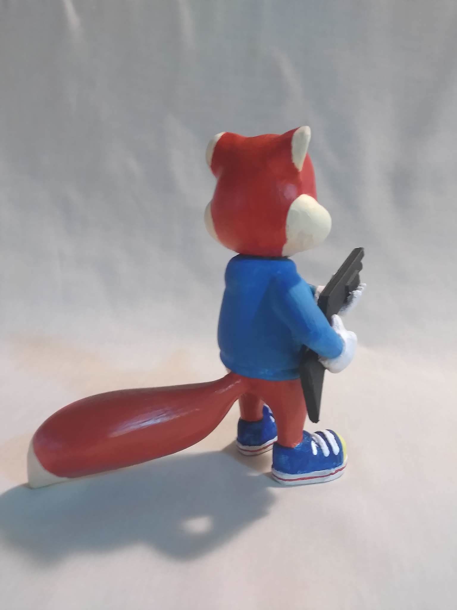 Conker the Squirrel with a Shotgun free 3D model 3D printable | CGTrader