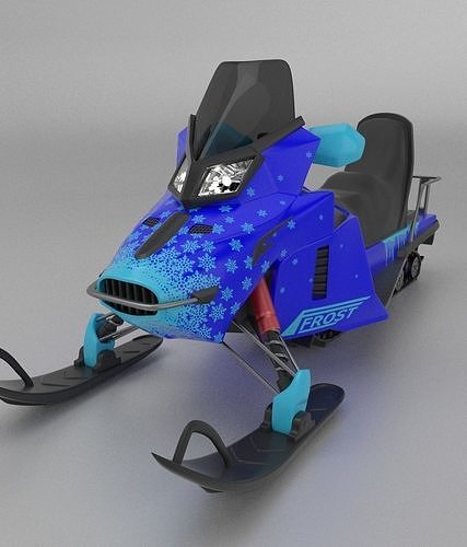 Snowmobile free 3D model | CGTrader
