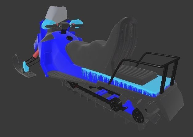 Snowmobile free 3D model | CGTrader