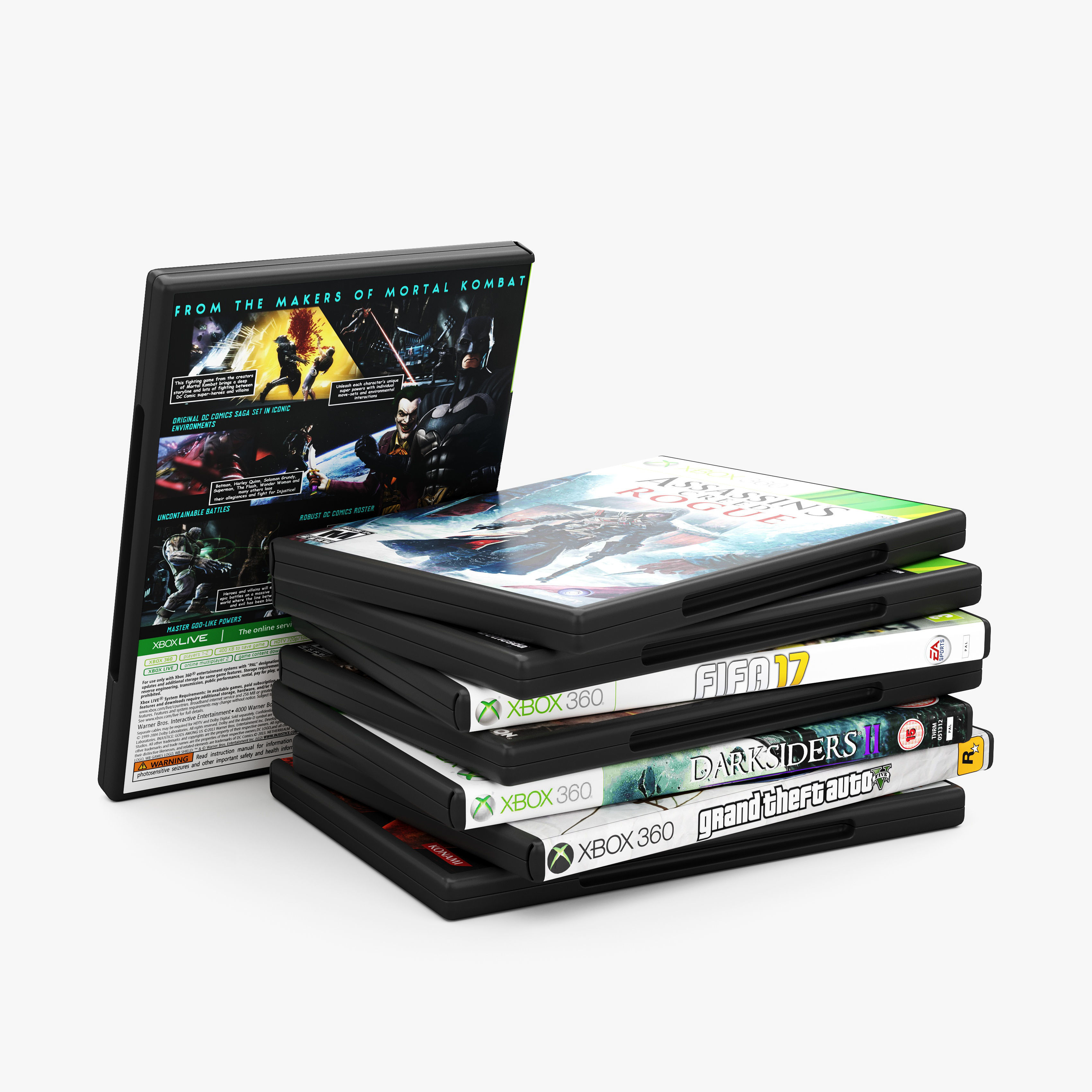 DVD cases for Xbox 360 3D model | CGTrader