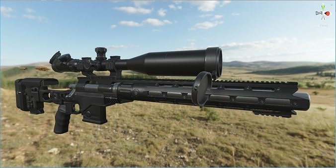 3D model GameReady Sniper Rifle VR / AR / low-poly | CGTrader