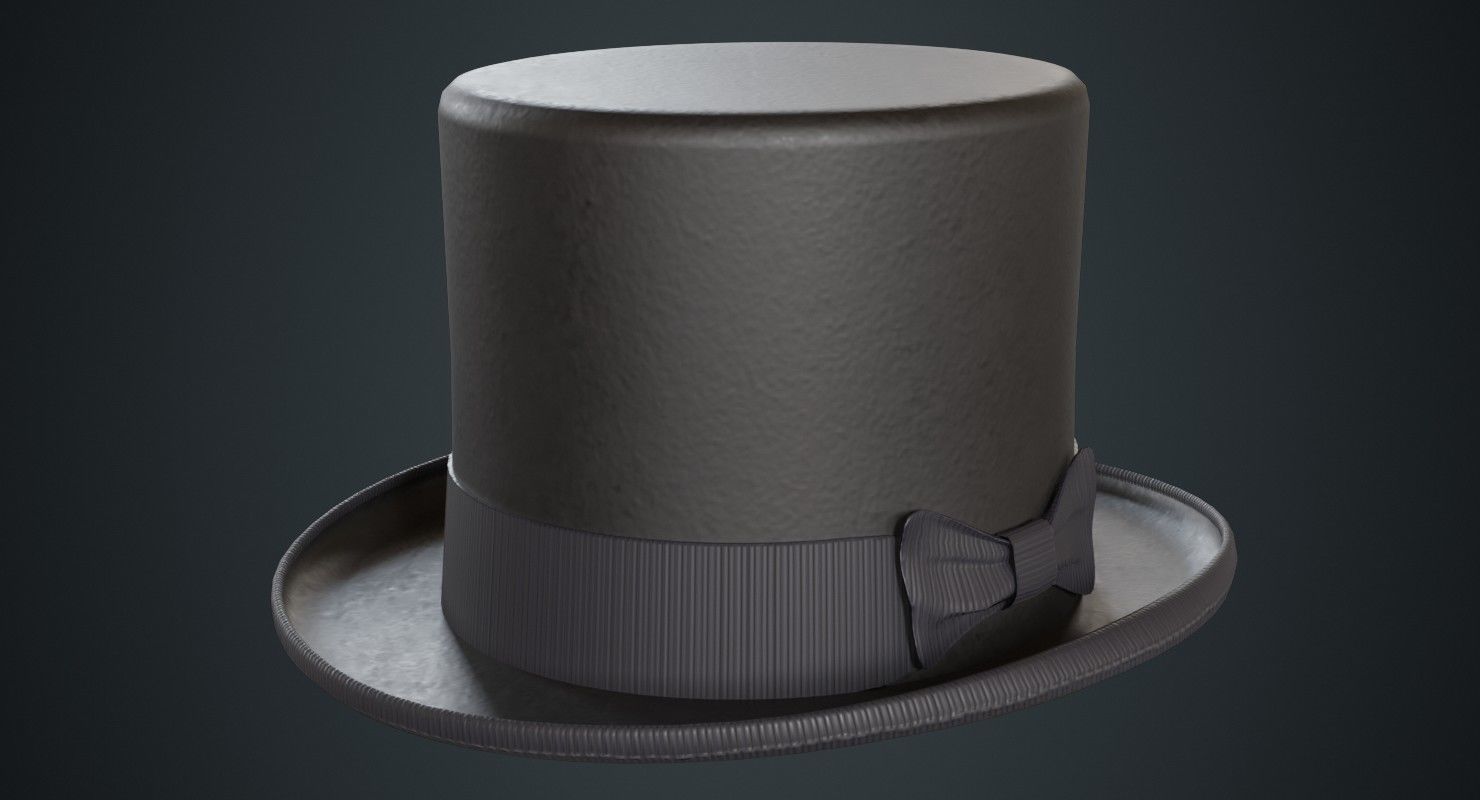 3D model Top Hat 2A VR / AR / low-poly | CGTrader