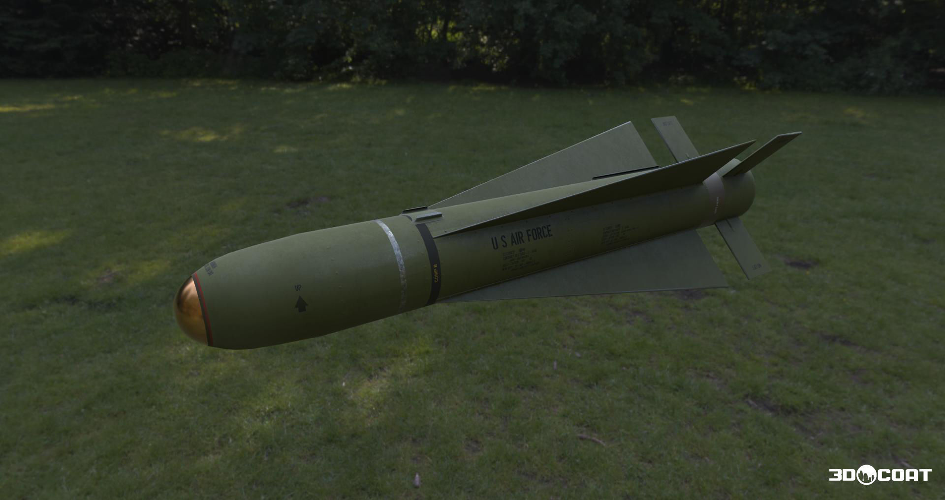 3D model AGM 65D Maverick Air to Ground Missile VR / AR / low-poly ...
