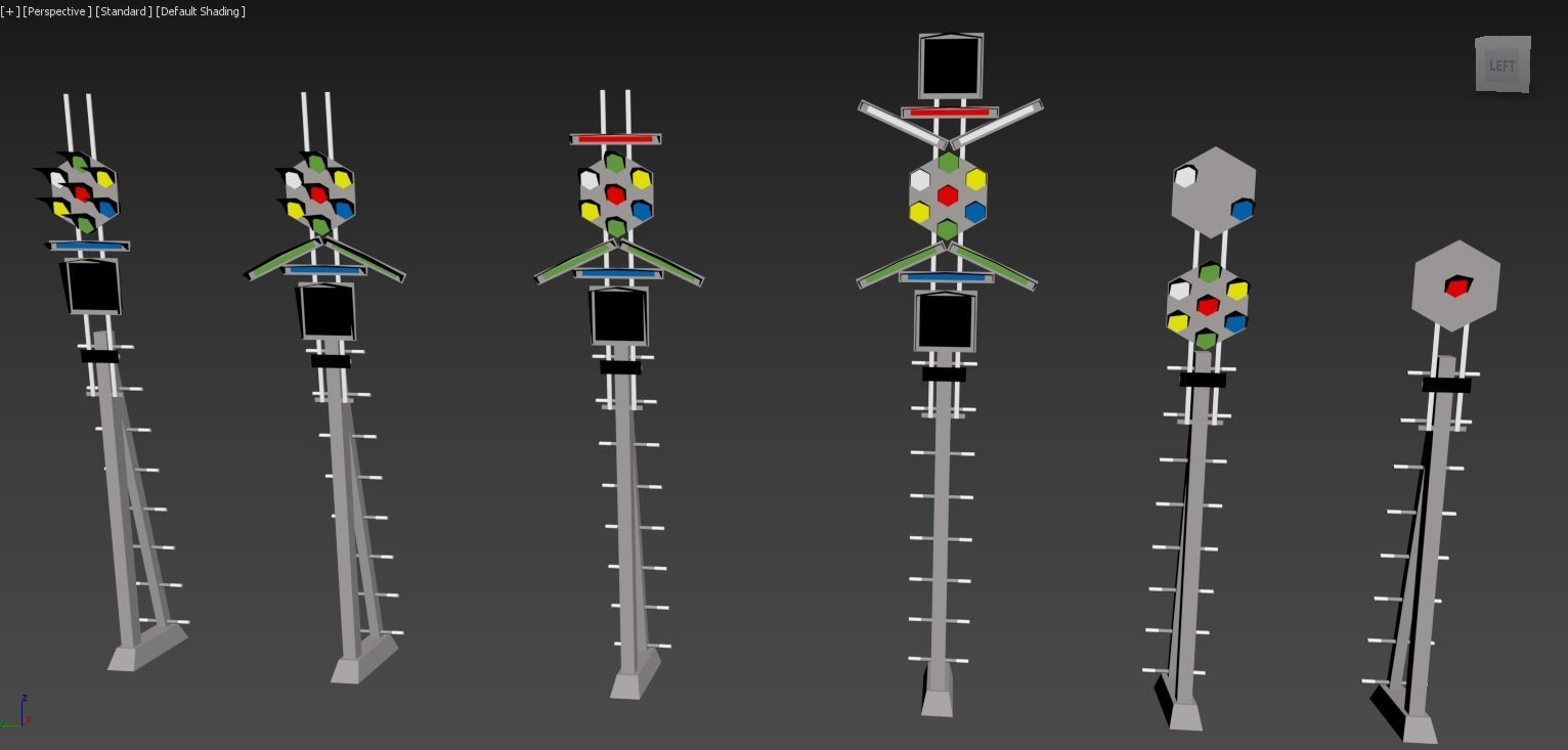 3D model SKC-HSS Train Signals VR / AR / low-poly | CGTrader