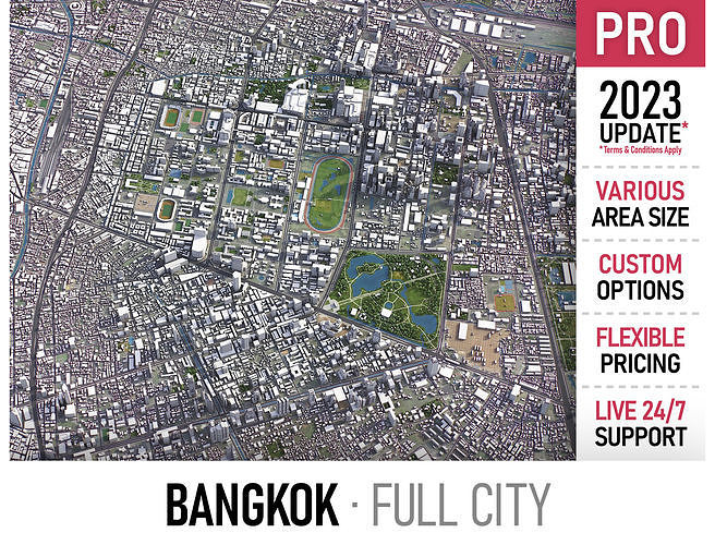 3D model Bangkok VR / AR / low-poly | CGTrader