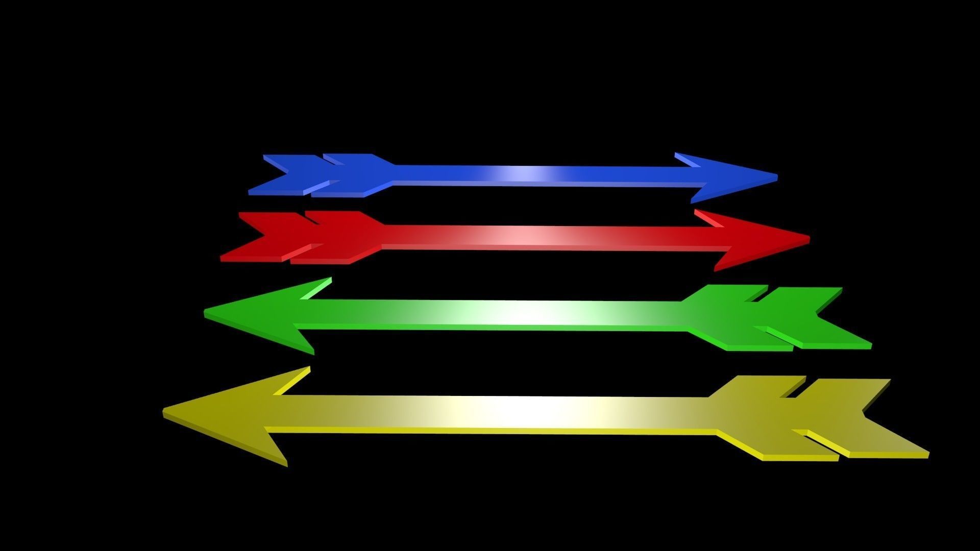 3D model Low poly arrow 14 VR / AR / low-poly | CGTrader