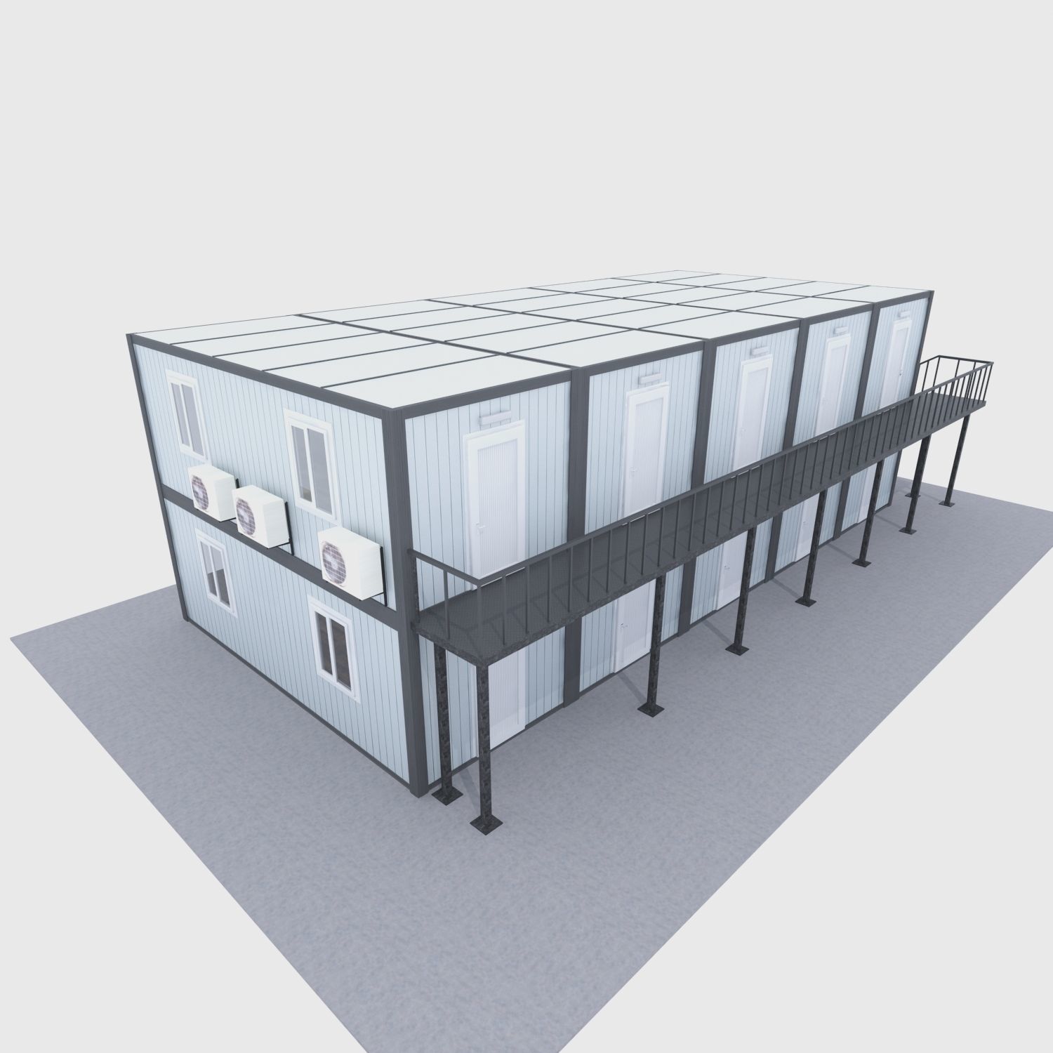 3D prefabricated building | CGTrader