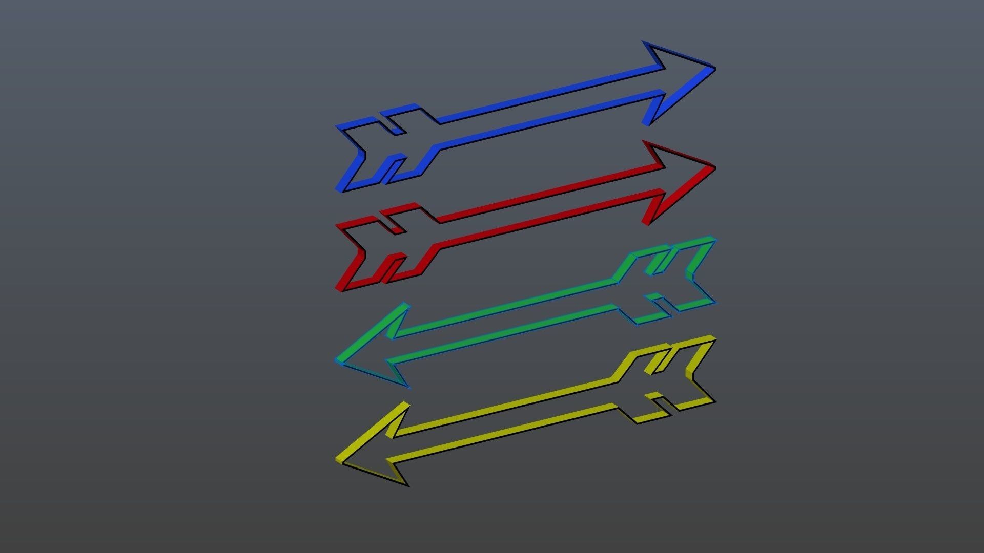 3D model Low poly arrow 15 VR / AR / low-poly | CGTrader