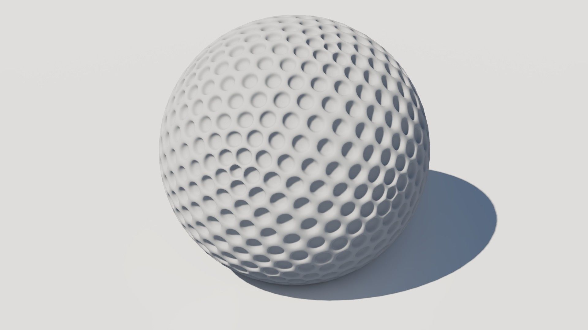 3D model Golf ball 3 Lod of detailed textures and materials VR / AR ...
