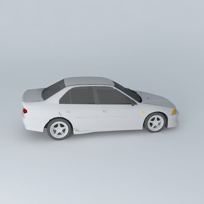 Proton Wira Mitsubishi Lancer Evo 1990 2000 Facelift free 3D model ...