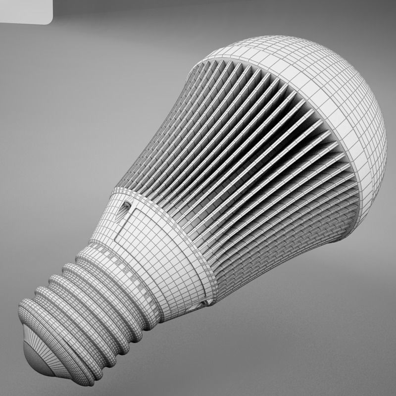 LED Light Bulb HD 3D model | CGTrader