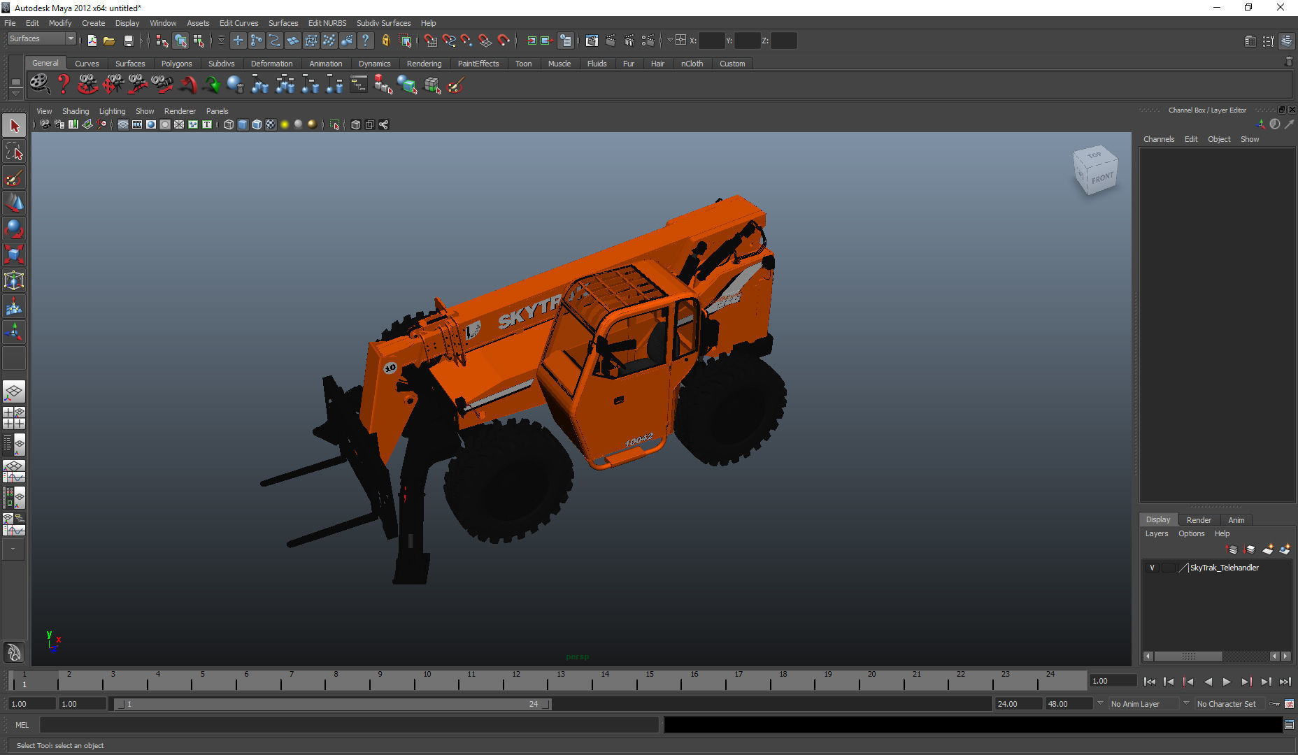 JLG 10042 SkyTrak Telehandlers 3D model | CGTrader