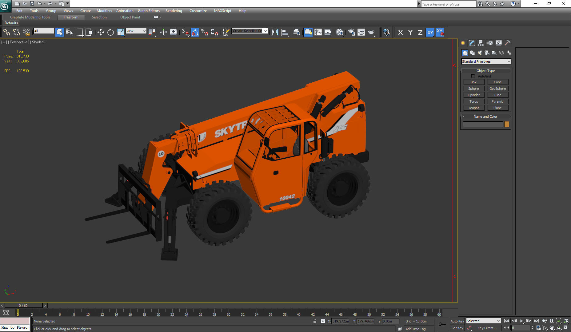 JLG 10042 SkyTrak Telehandlers 3D model | CGTrader