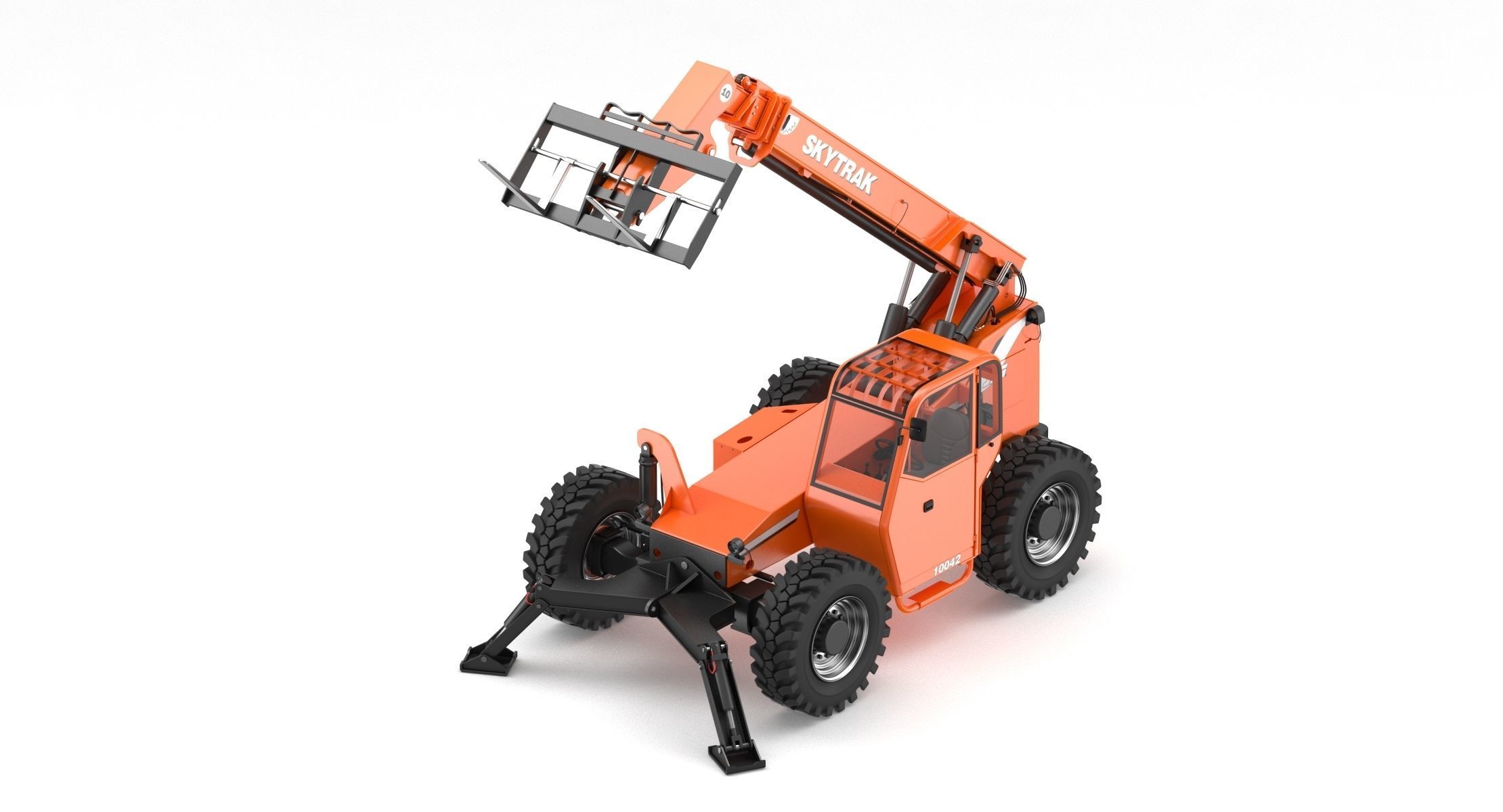 JLG 10042 SkyTrak Telehandlers 3D model | CGTrader