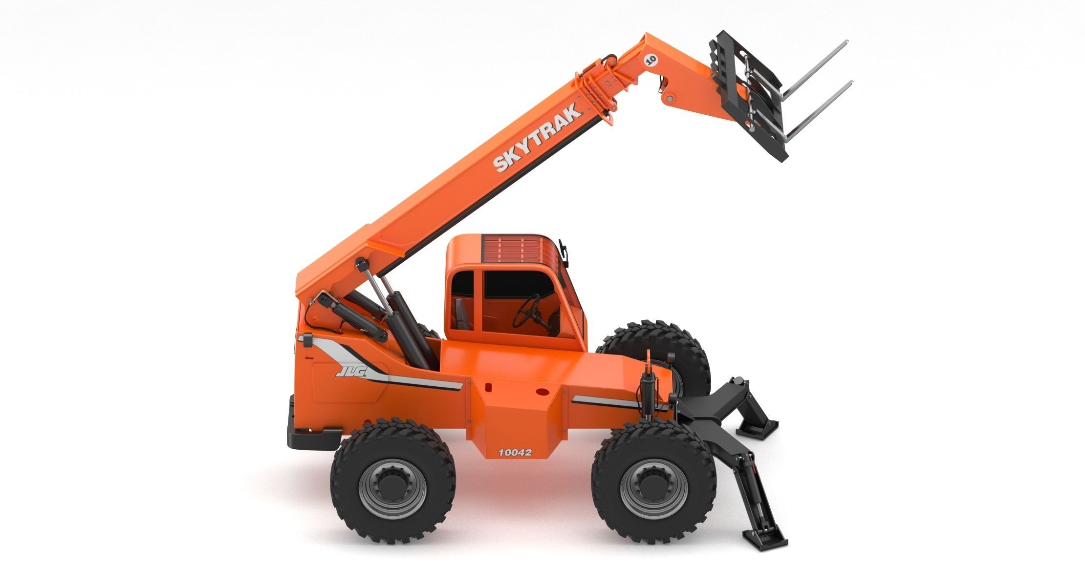 JLG 10042 SkyTrak Telehandlers 3D model | CGTrader