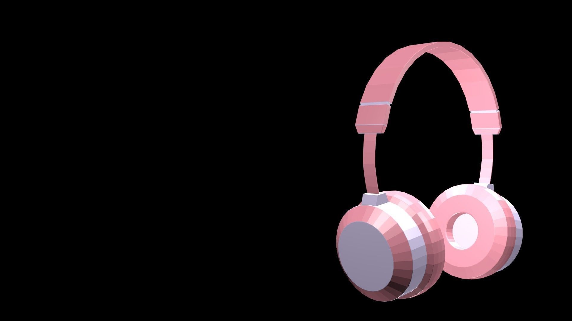 3D model Low poly headphones 1 VR / AR / low-poly | CGTrader