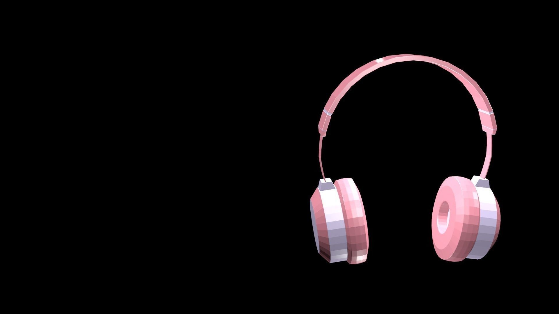 3D model Low poly headphones 1 VR / AR / low-poly | CGTrader
