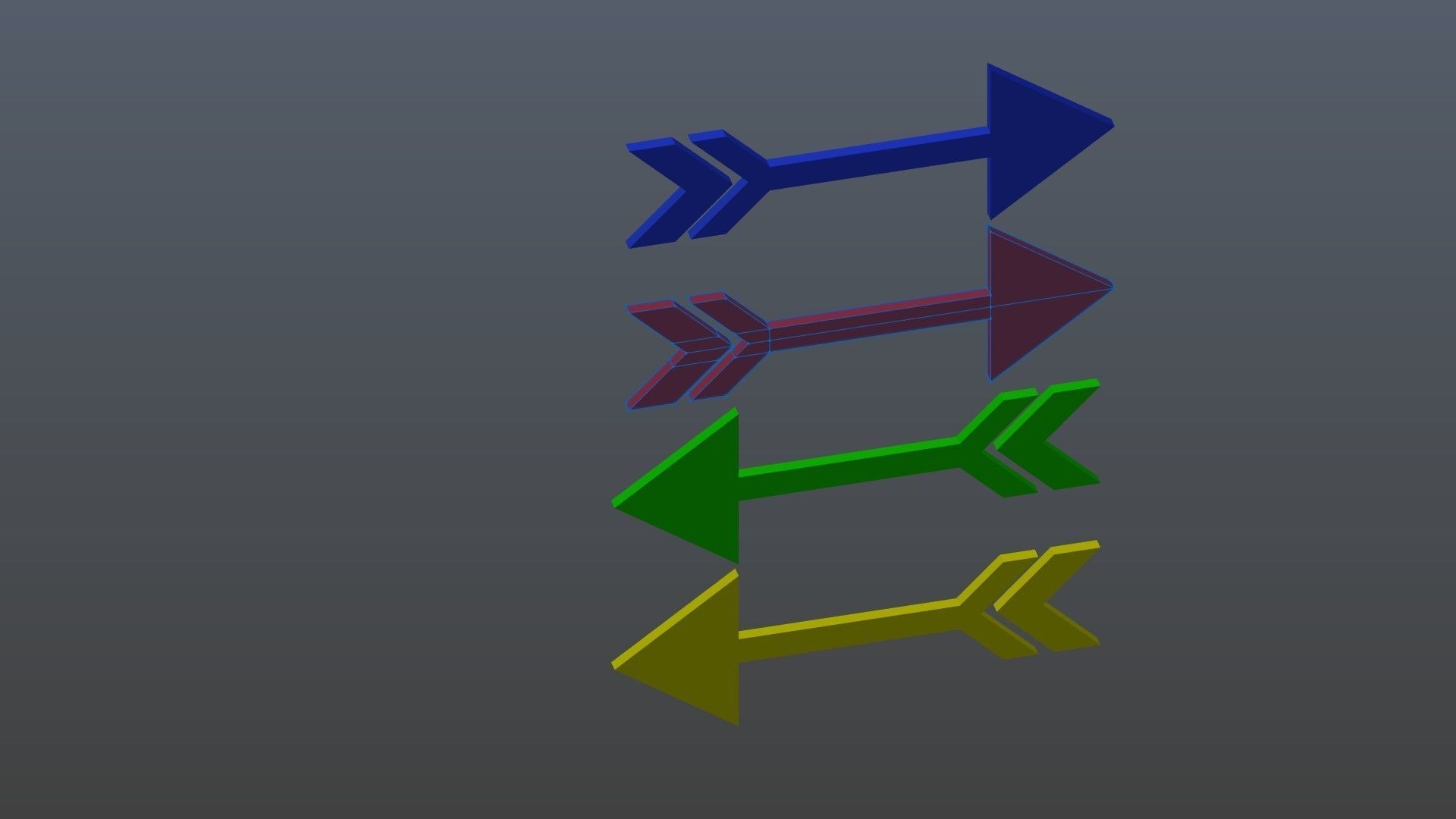 3D model Low poly arrow 17 VR / AR / low-poly | CGTrader