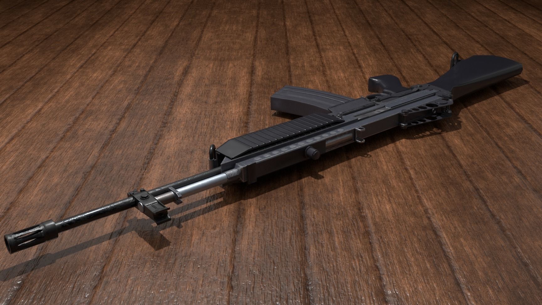 3D model Stoner 63 ar VR / AR / low-poly | CGTrader