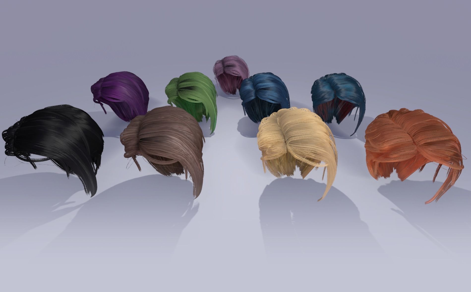 3D model Hair Shader System for Unreal Engine 4 plus Hair Strand ...
