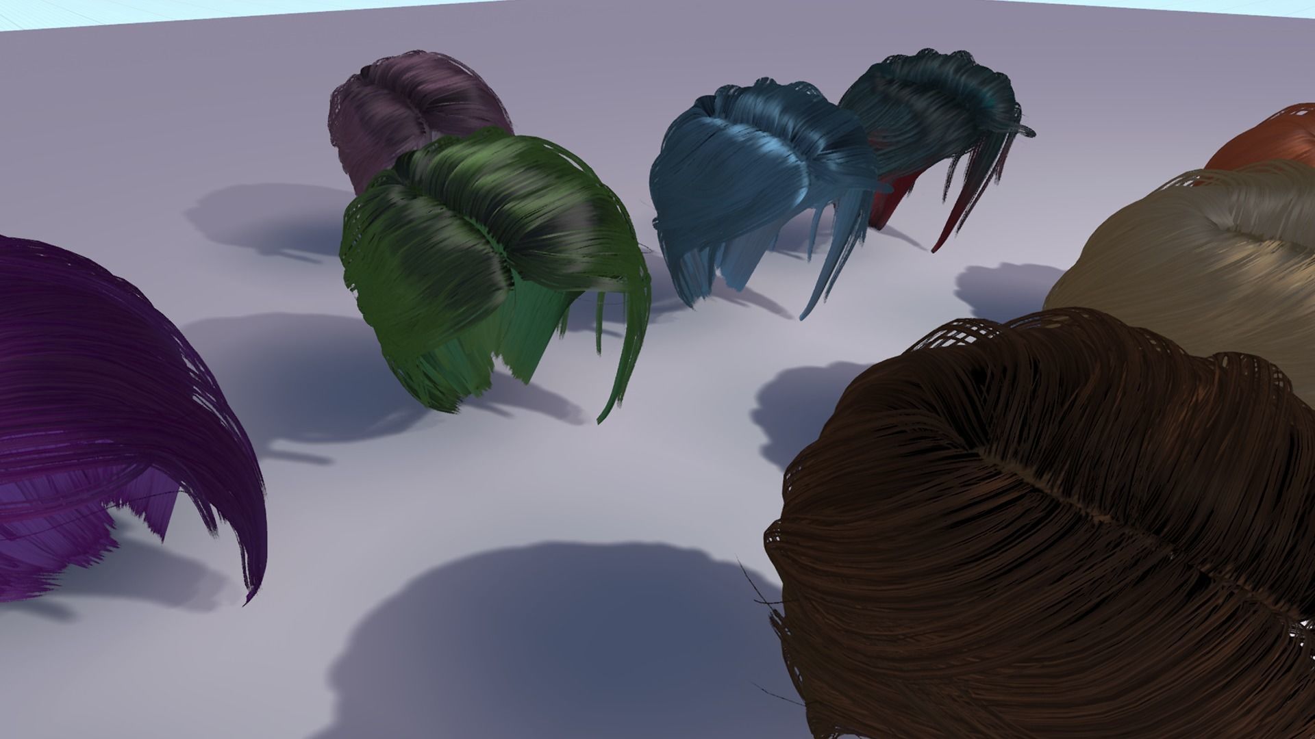 3D model Hair Shader System for Unreal Engine 4 plus Hair Strand ...