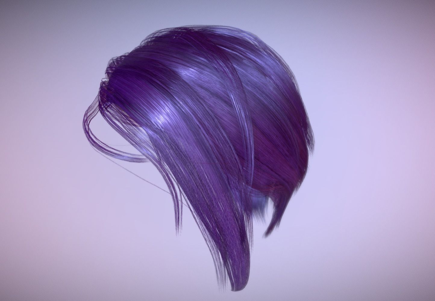 3D model Hair Shader System for Unreal Engine 4 plus Hair Strand ...