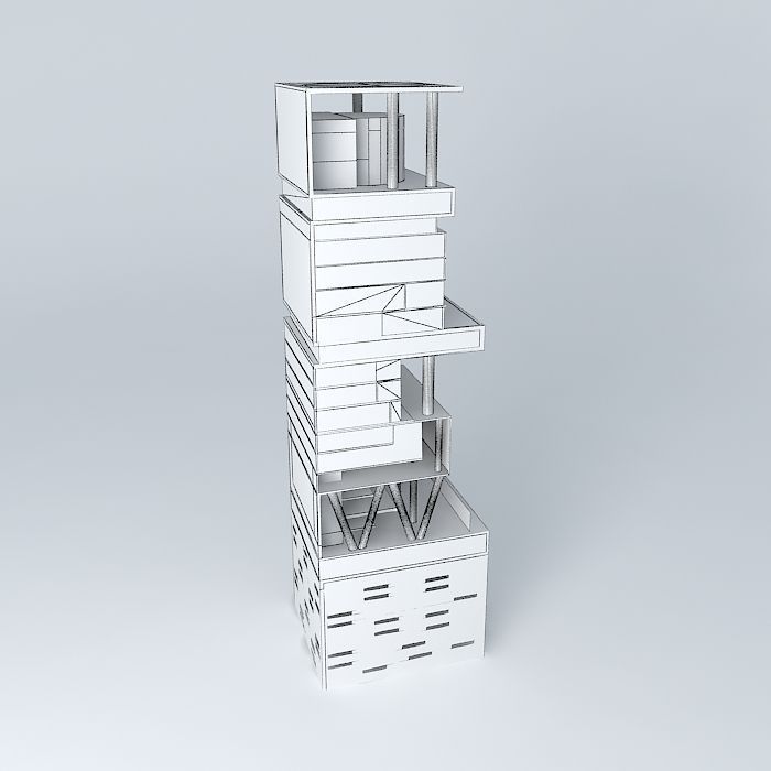Antilia free 3D model | CGTrader