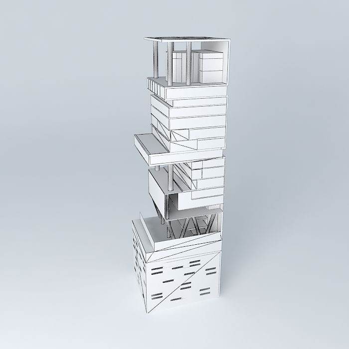 Antilia tall building free 3D model | CGTrader