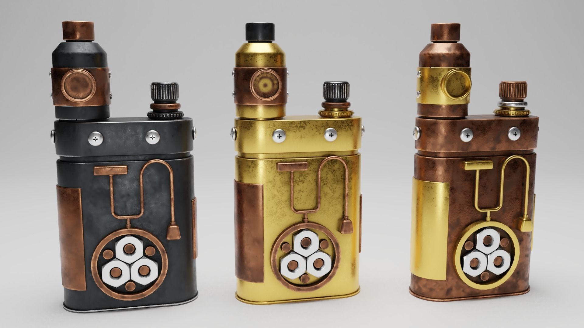 Steampunk Lighter 3D model | CGTrader