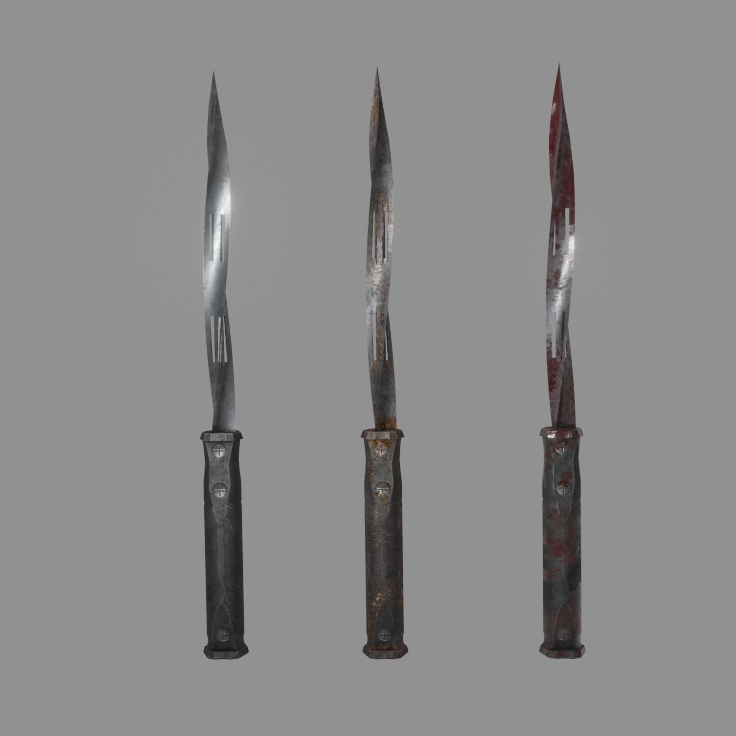 3D model cyclone knife - 3 texture styles VR / AR / low-poly | CGTrader