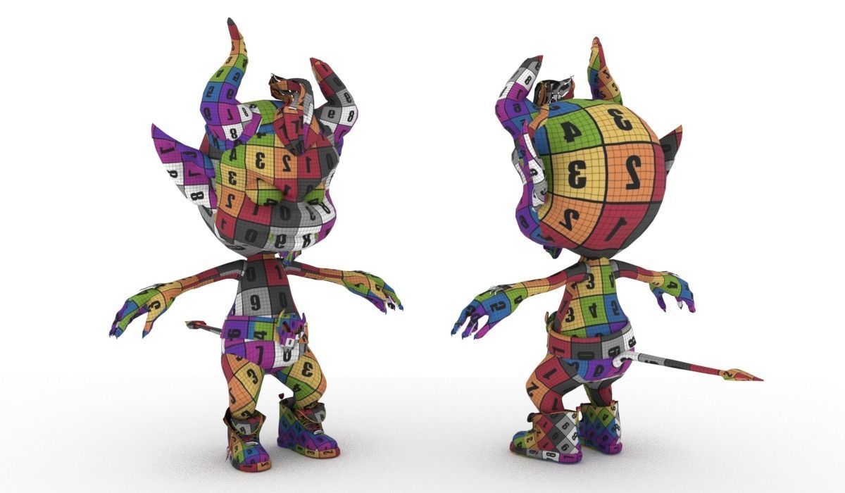 3D model Little Devil Game Character VR / AR / low-poly | CGTrader